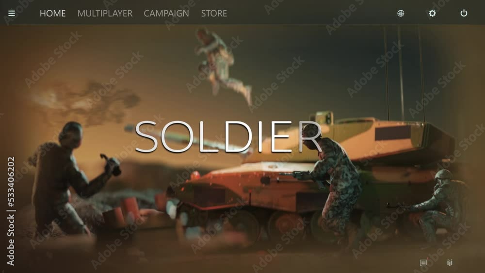 Pressing Quick Play Button In Army Warfare Simulator Game. Selecting ...