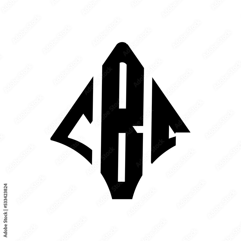 CBC letter logo design. CBC modern letter logo with black and white ...