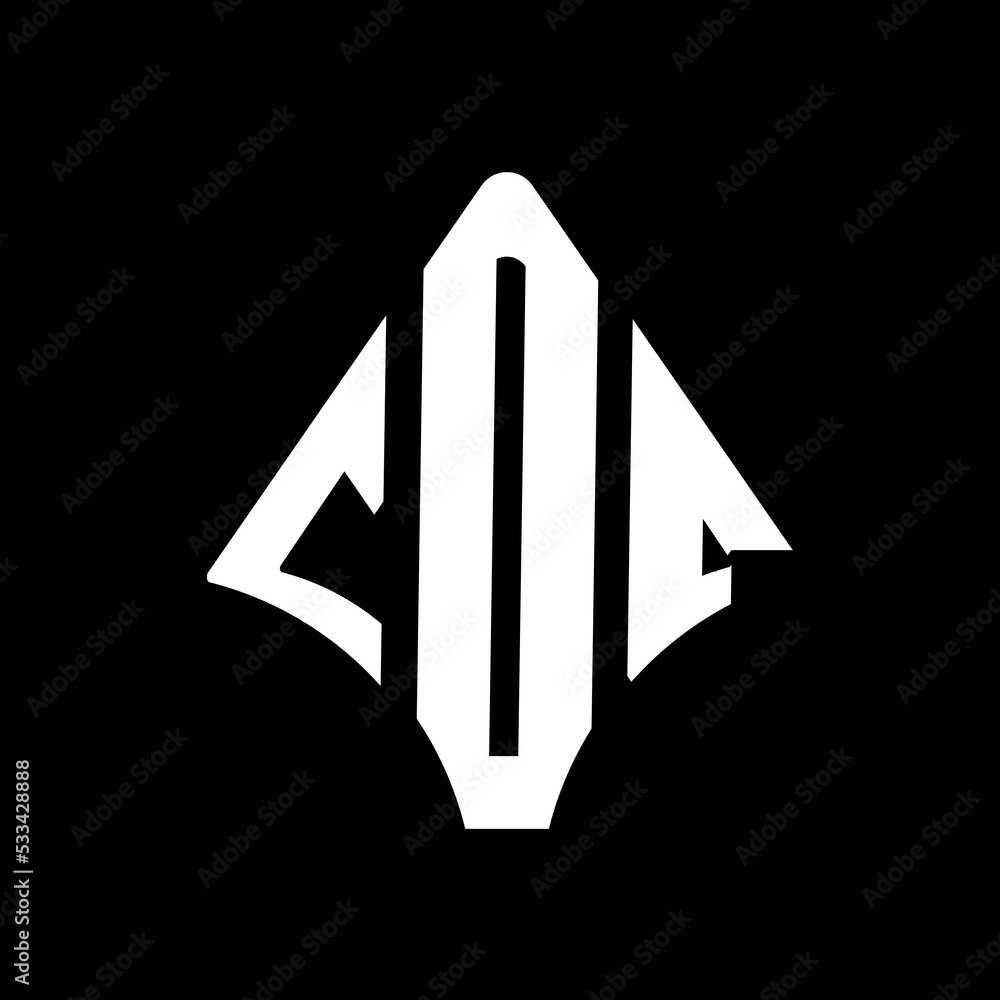 CDC letter logo design. CDC modern letter logo with black and white ...