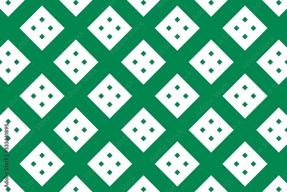 Geometric pattern in the colors of the national flag of Nigeria. The ...