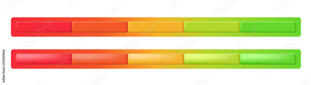 Rating scale or pain scale. Scale for questionnaires. Vector clipart ...