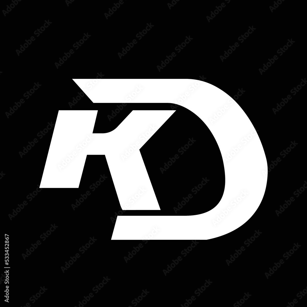 KD KD Logo Design, Creative Minimal Letter KD KD Monogram Stock Vector ...