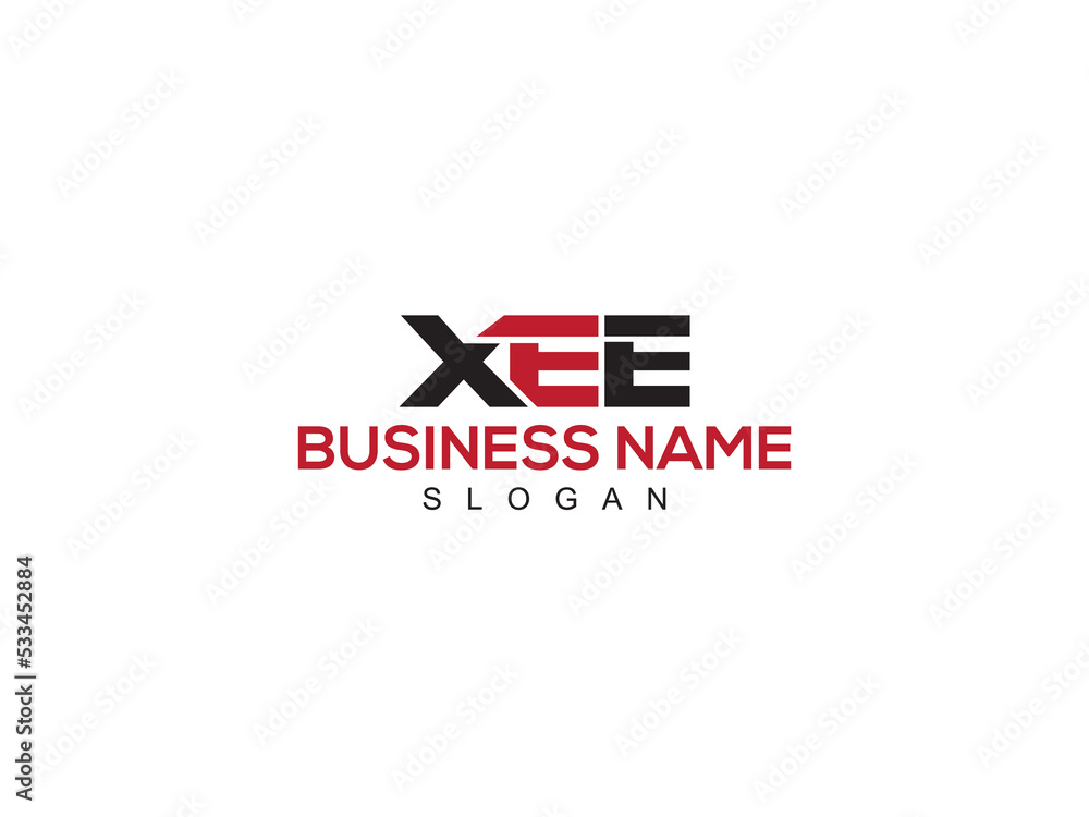Professional Three Letter XEE x e e Logo Icon Vector Art With White Background Design For You ...