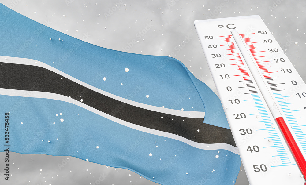 Winter in Botswana with severe cold, negative temperature, Cold season ...