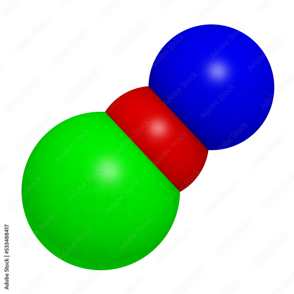 Sodium hypochlorite (NaOCl), chemical structure. Used in household ...