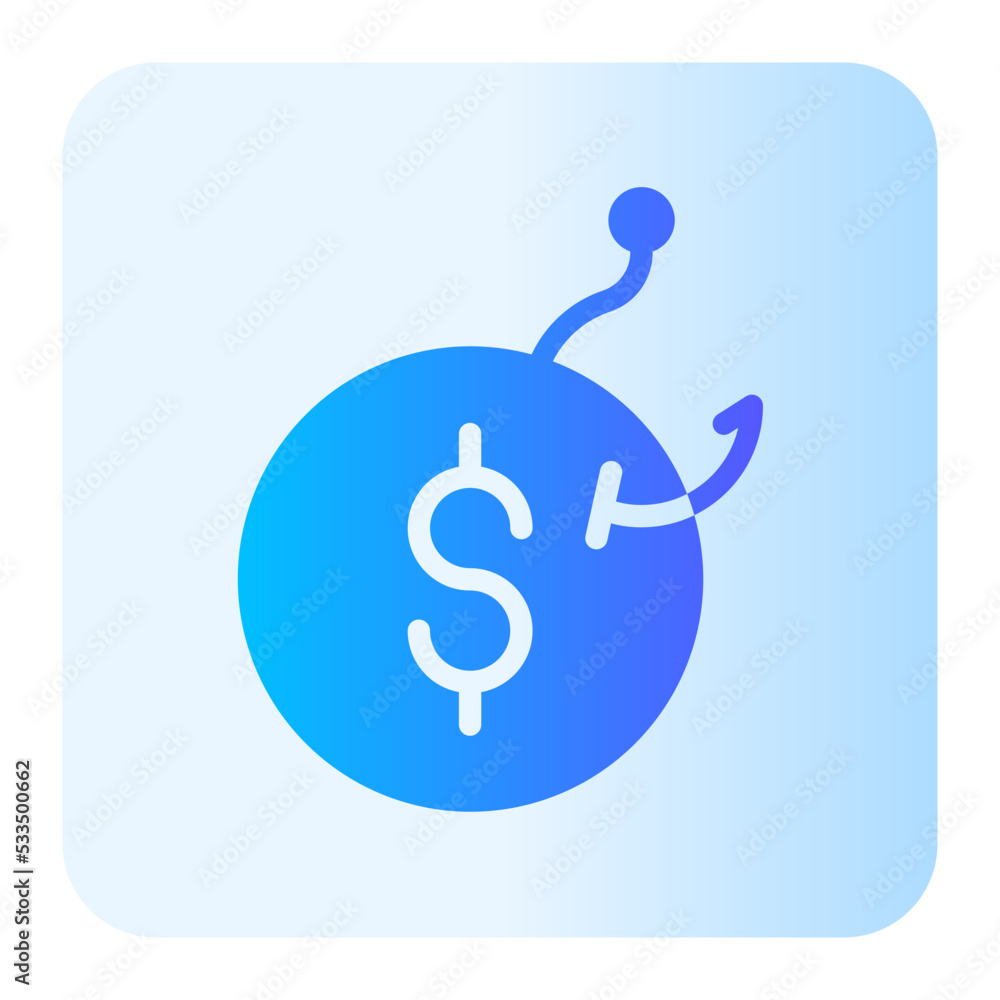 money gradient icon Stock Vector | Adobe Stock