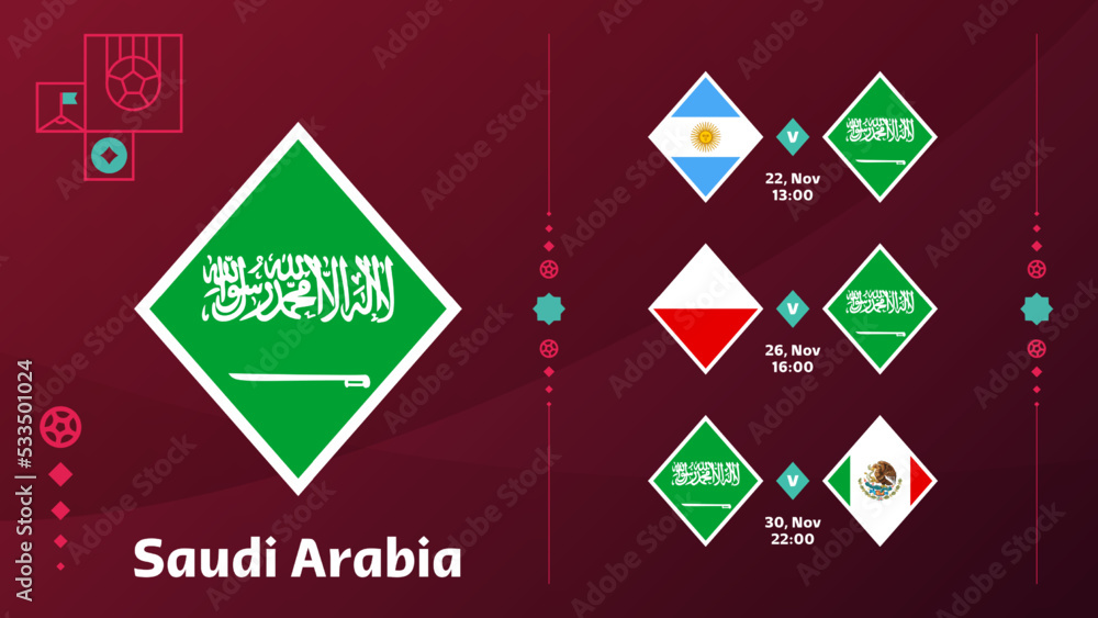 world cup 2022 saudi arabia national team Schedule matches in the final ...