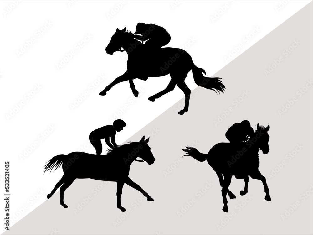 Horse Racing Svg, Horse Racing Silhouette, Jockey Svg, Horse racing at ...