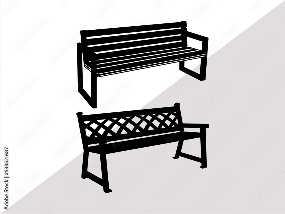 Park bench svg, Bench svg, Wooden park bench svg, Bench furniture svg ...