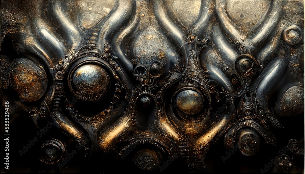 Dark sci-fi texture alien background design Stock Illustration | Adobe ...