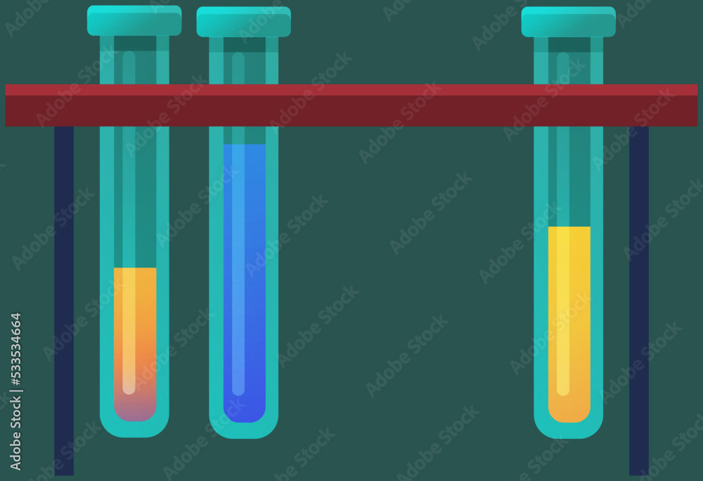 Medical structure and blood components. Flasks with biomaterial ...