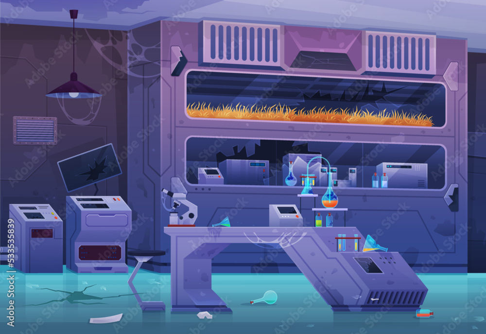 Accident and destruction while scientists experimenting in science ...