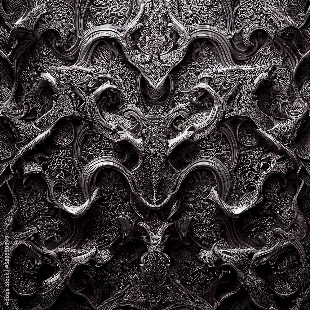 Intricate Amor textures/metal textures Generative AI Stock Illustration ...
