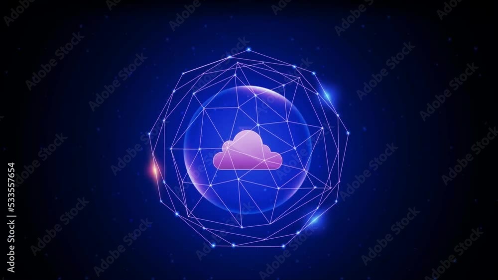 Animation blue light cloud and space for texture background. Stock ...