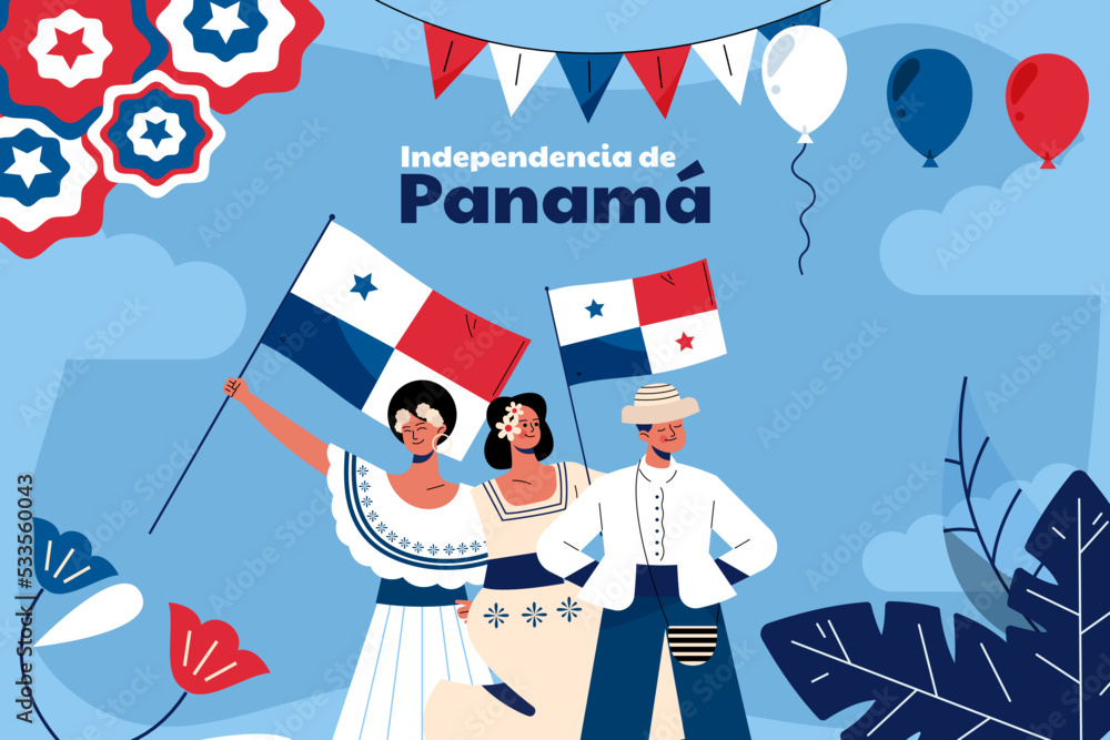 Happy Panama Independence Day background. Fondo del día de la ...