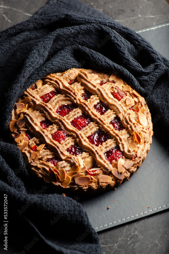 The Linzer torte is a traditional Austrian pastry, a form of shortbread ...