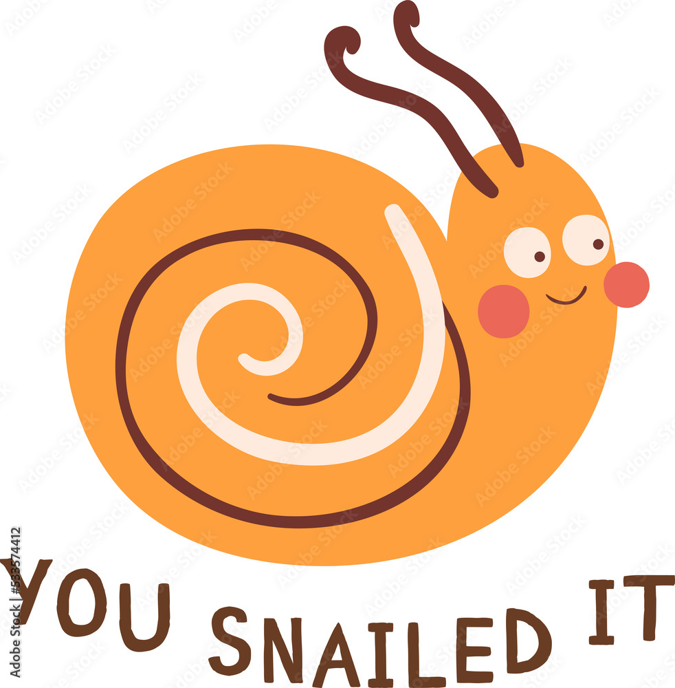 PNG, transparent Snail baby insect. Cute baby snail, childish insect ...