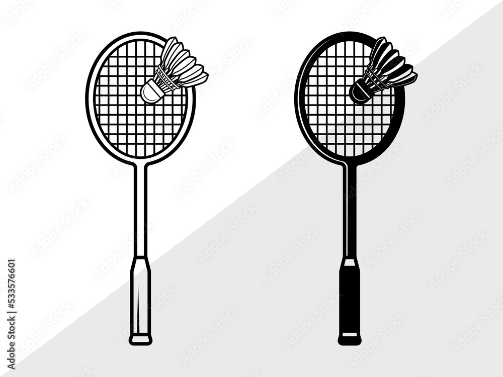 Badminton SVG, Sports SVG, Badminton Racquets Svg, Racket Svg ...