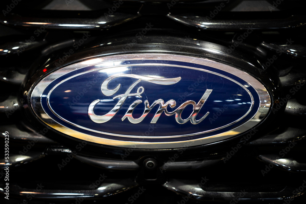 Ford logo emblem sign Stock Photo | Adobe Stock