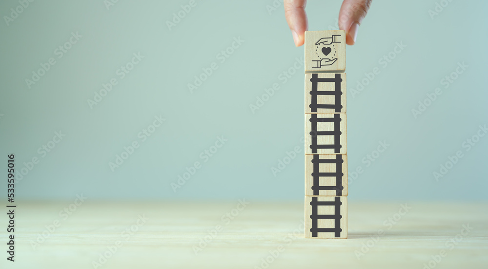 Customer relationship management (CRM) or loyalty concept. Customer ...