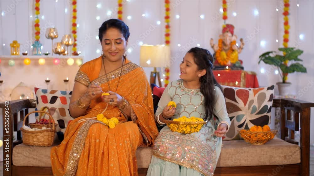 Diwali preparations by Indian family - Diwali decorations Colorful ...