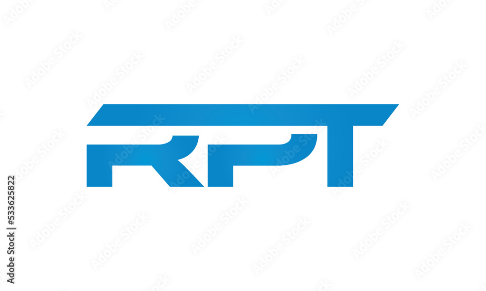 RPT monogram linked letters, creative typography logo icon Stock Vector ...