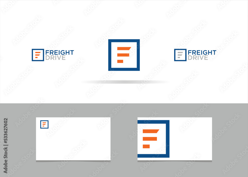 Letter f logo, Creation logo design for Transport logistic or Express ...