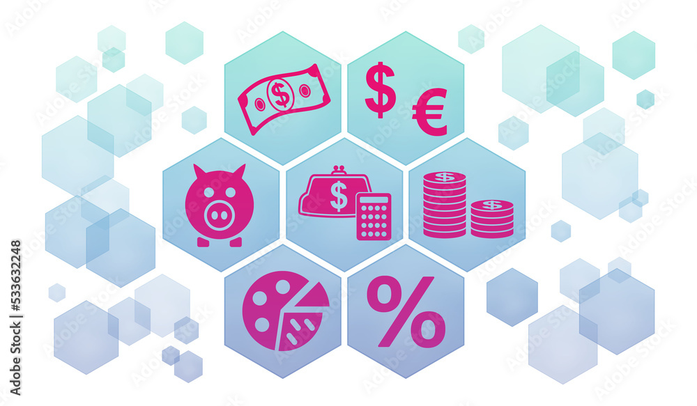 Concept of money management Stock Illustration | Adobe Stock