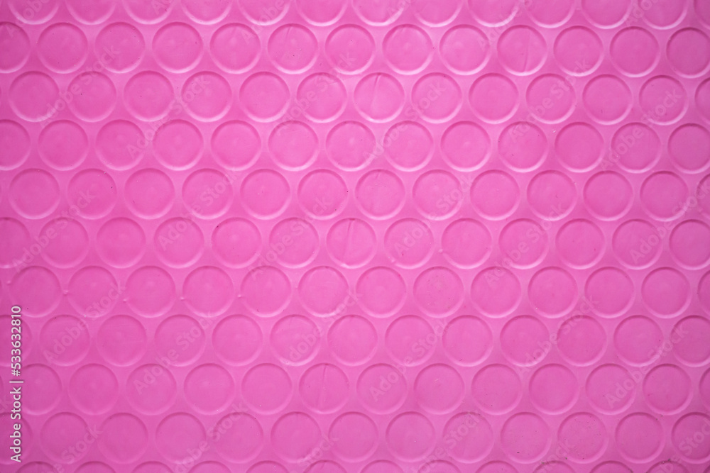 Pink plastic wrap air bubble texture background packaging material ...