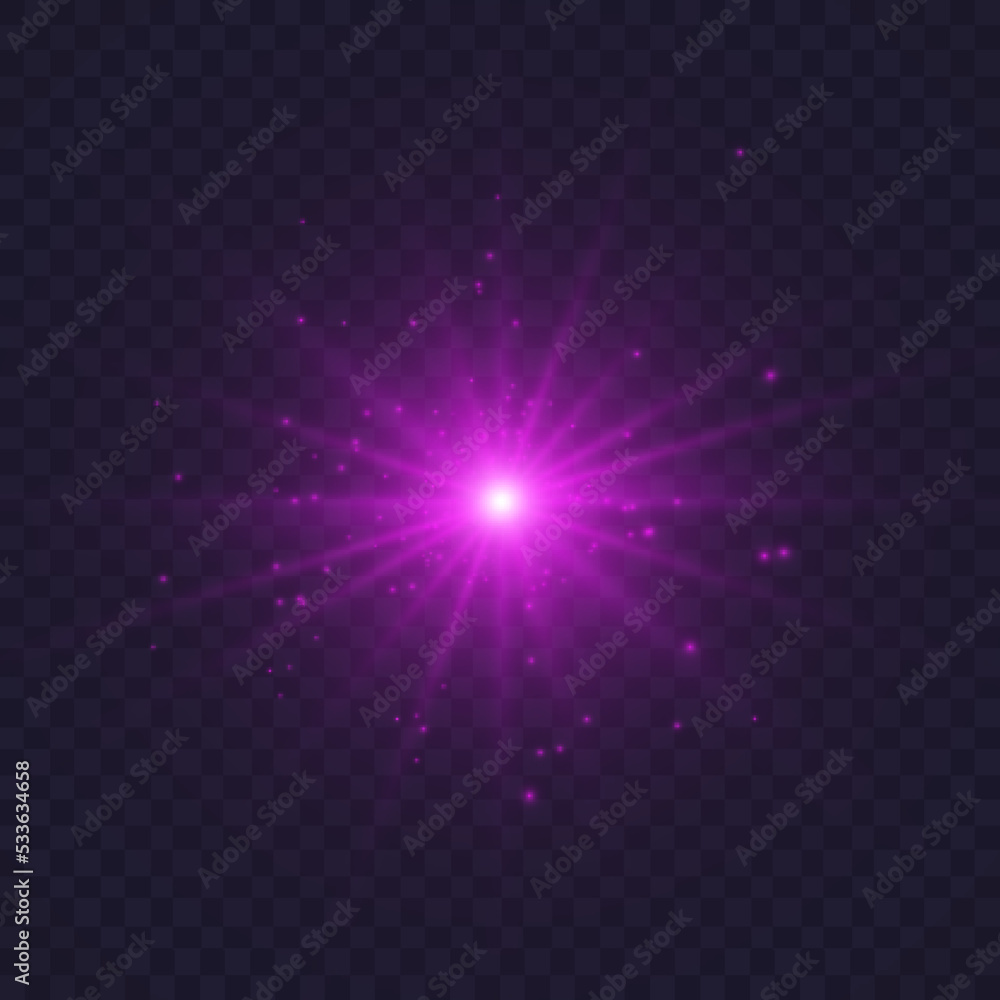 Lens flares with sparkles,shiny camera flashes. Glowing lasers with ...