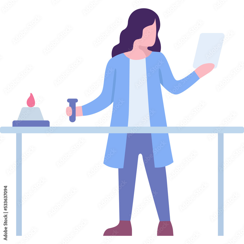 Woman Scientist Icon