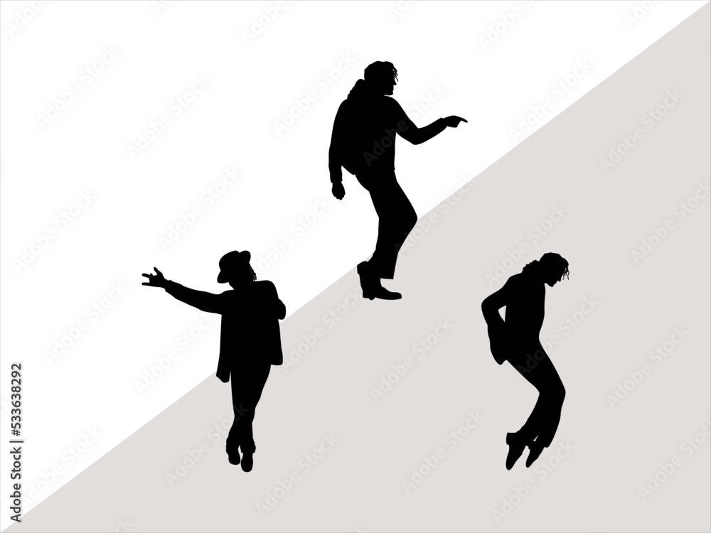 Michael jackson svg bundle, silhouette, cricut Stock Vector | Adobe Stock