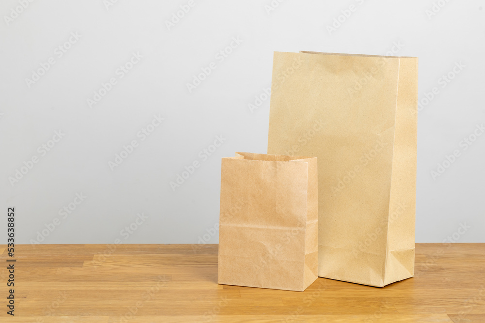 Eco friendly food packaging. Paper recycling zero waste natural ...