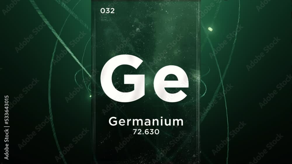 Vidéo Stock Germanium (Ge) symbol chemical element of the periodic ...