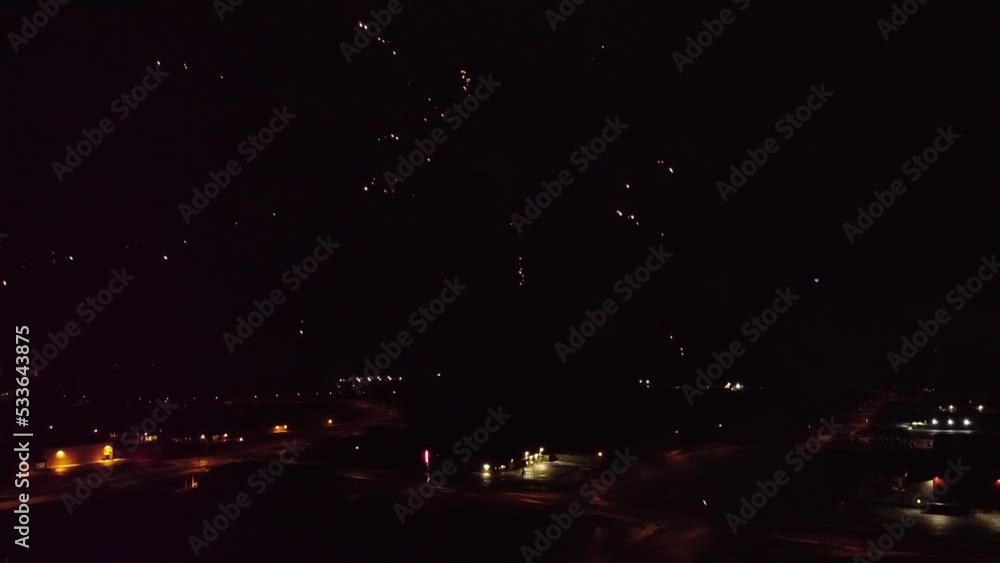 Fireworks close up show during the New Years eve Stock Video | Adobe Stock