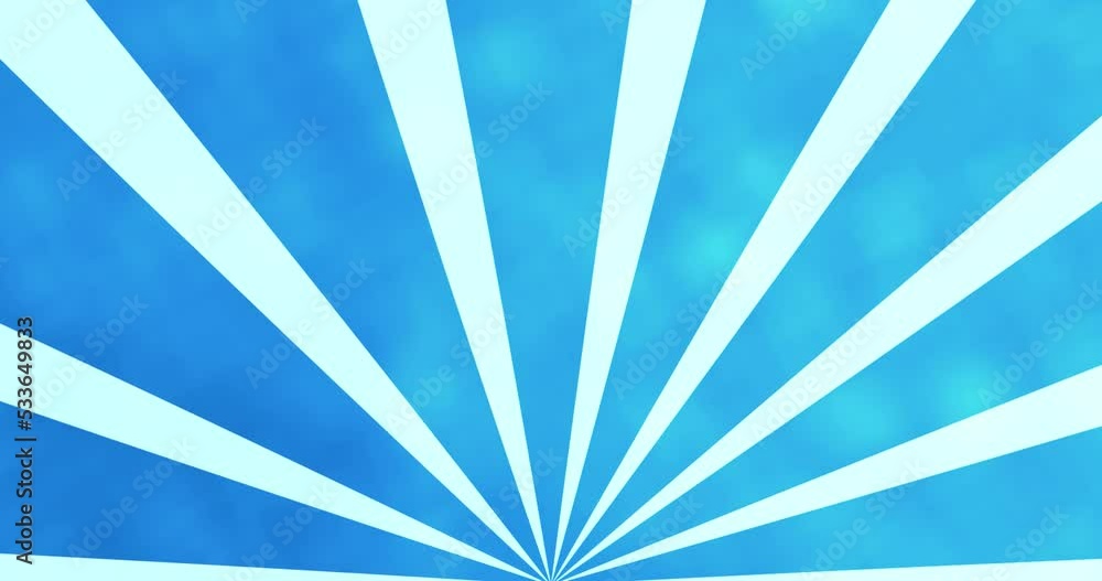 Vidéo Stock Animated abstract background. Simple radial rays. Blue ...
