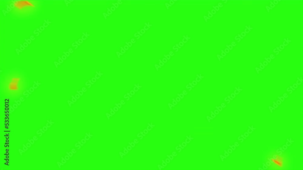 Motion animation fire with motion blur on green screen background Stock ...