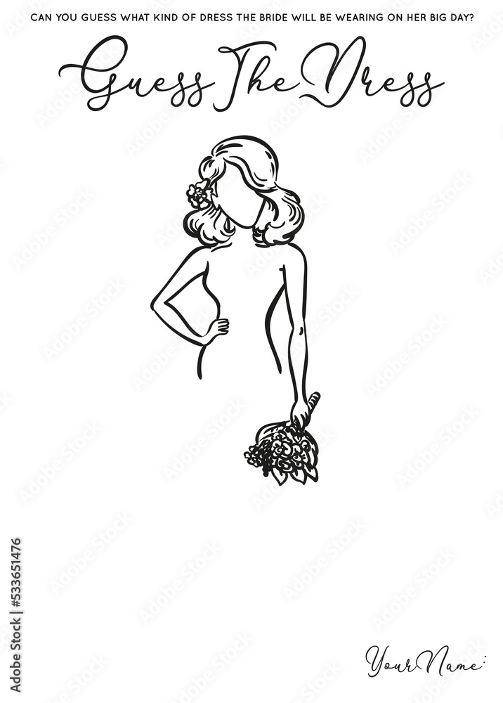 Silhouette of a slim woman, illustration for drawing your creative ...