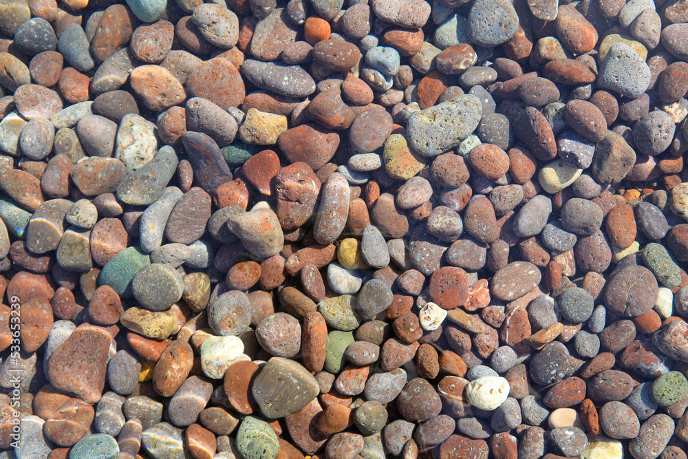 pidras canto rodado debajo del agua playa mar sumergido almería ...