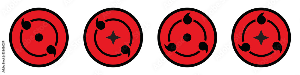Sharingan Icon Stock Vector | Adobe Stock
