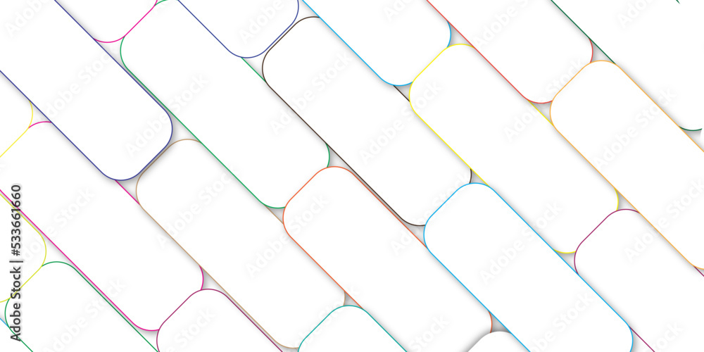 Abstract colorful geometric overlapping square pattern design of ...