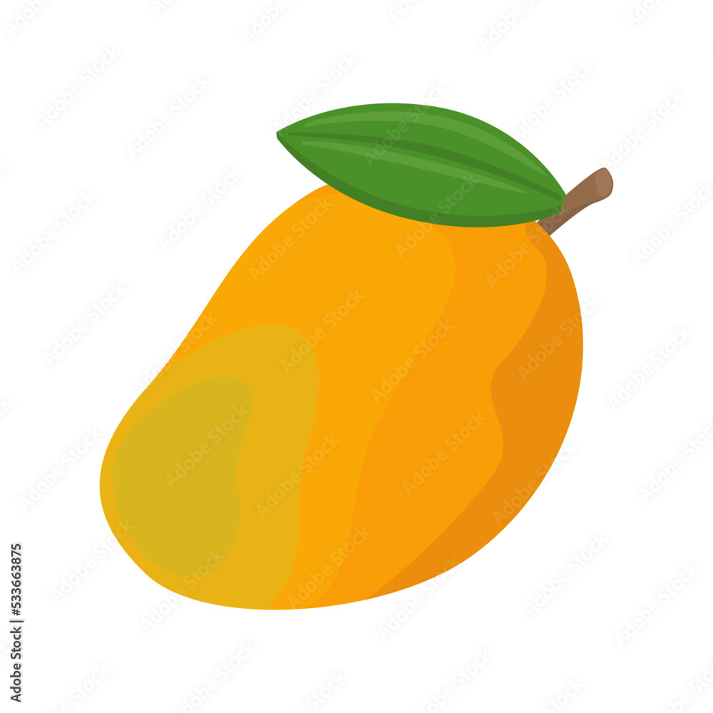 Mango Sign Emoji Icon Illustration. Tropical Fruit Vector Symbol ...