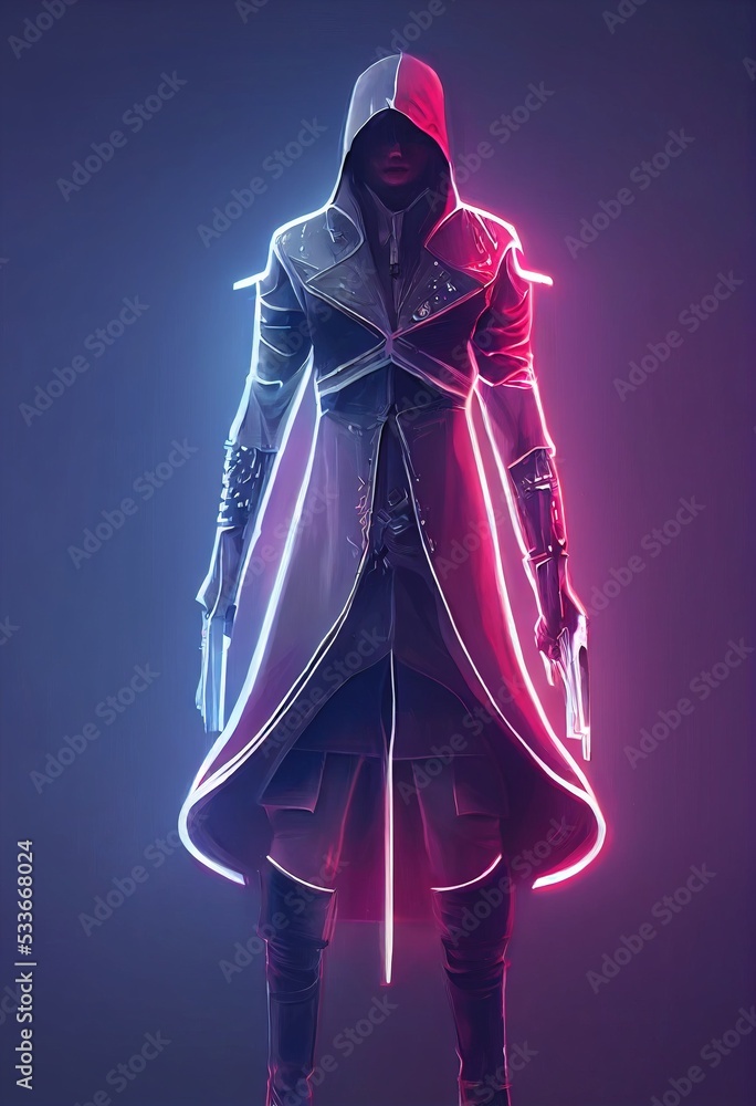 Fantasy portrait of a militant female assassin with red hair and in an ...