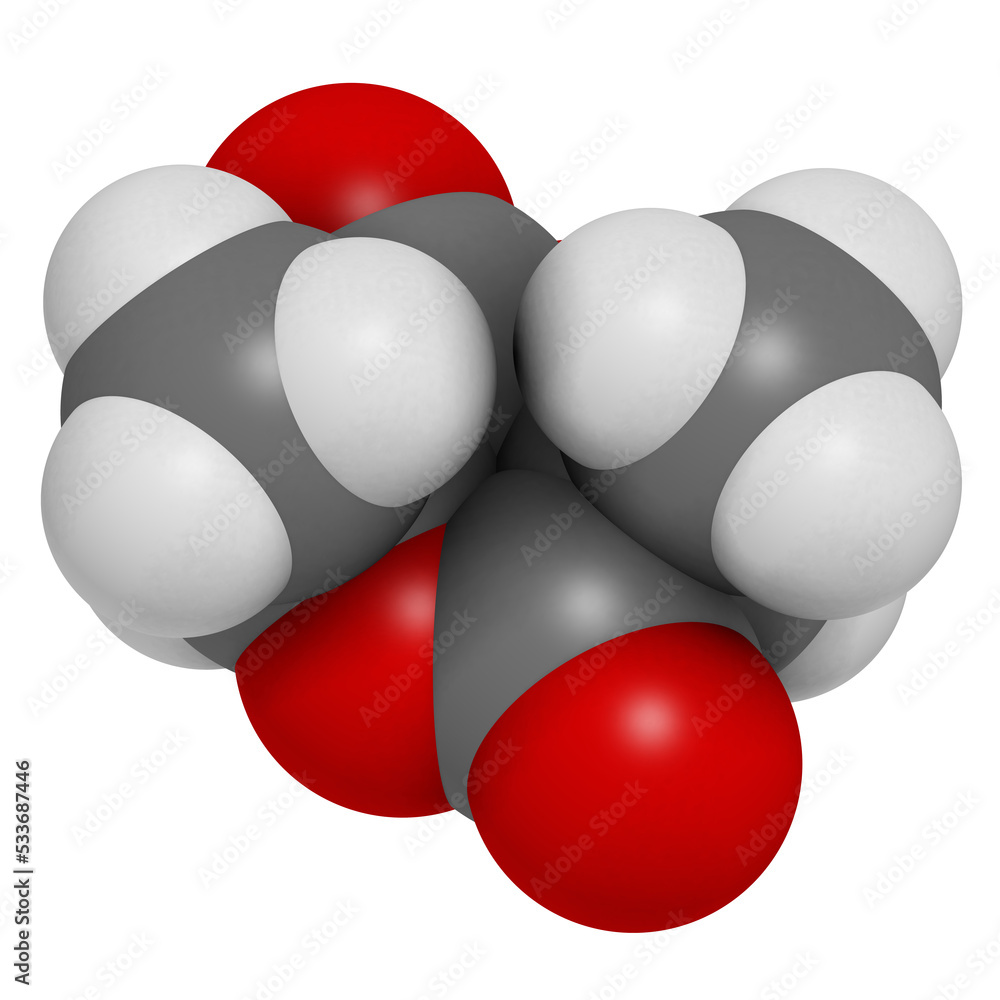 L-lactide PLA precursor molecule. Used in synthesis of polymeric ...