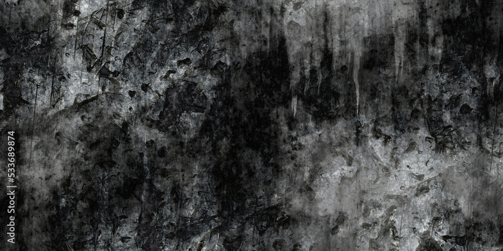 Grunge grey dark stone texture background with spilled parts and holes ...