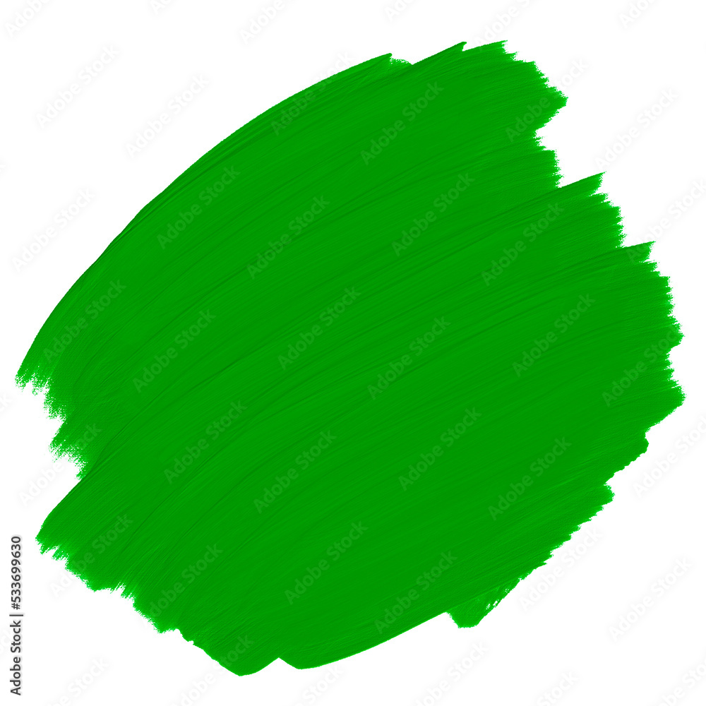 PNG Isolated Green Paint Stroke Graphic Element with Transparent ...