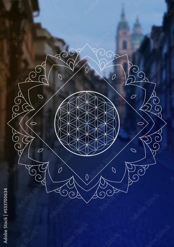 Flower of life. Tree of life. Sacred geometry spiritual new age ...