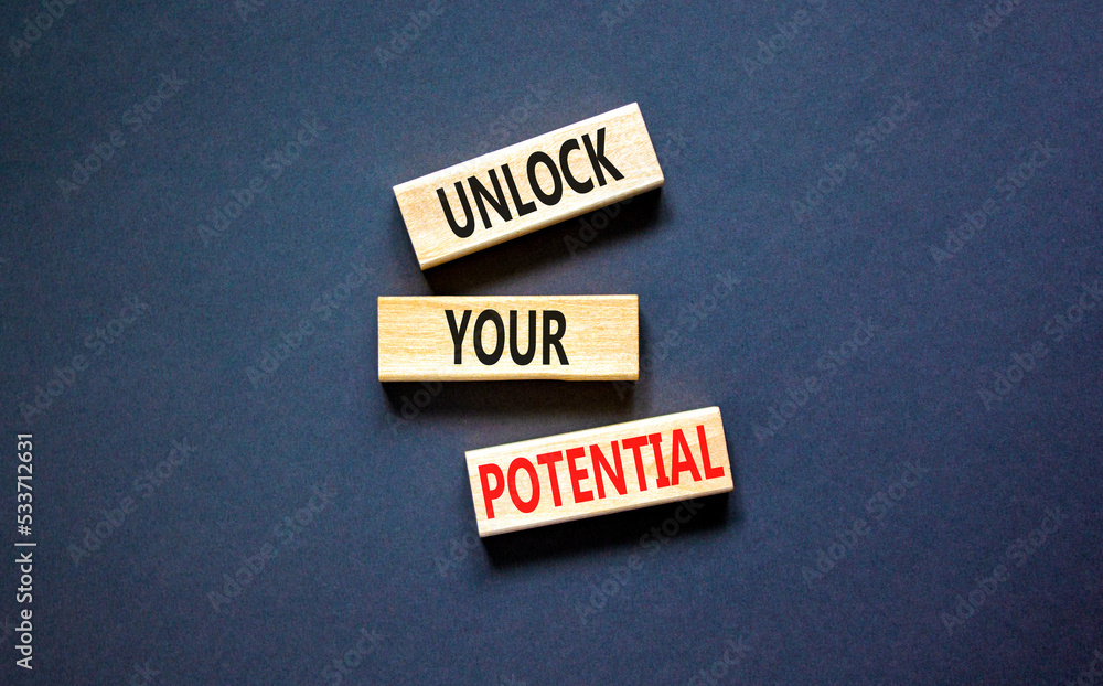 Unlock your potential symbol. Concept words Unlock your potential on ...