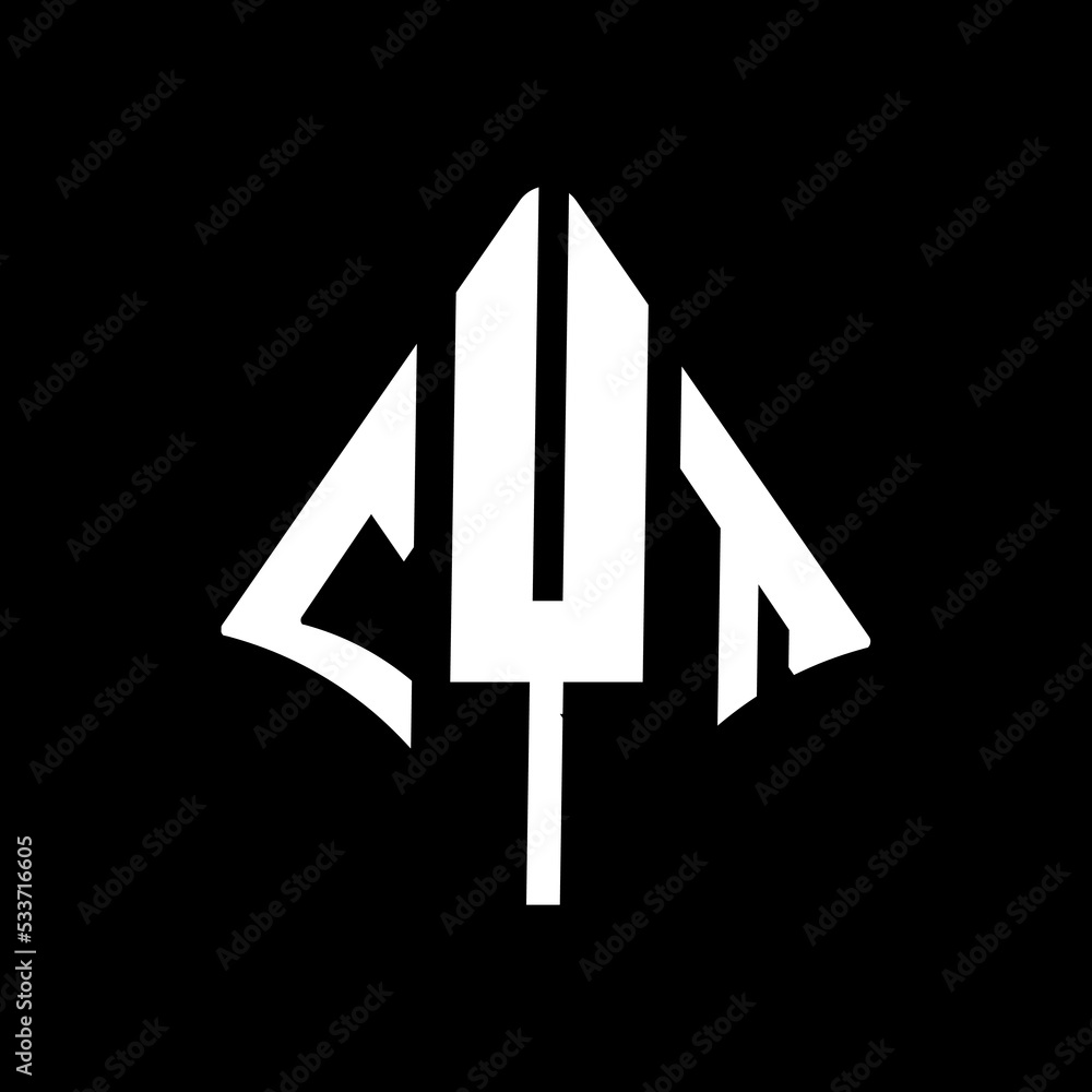 CYT letter logo design. CYT modern letter logo with black and white ...