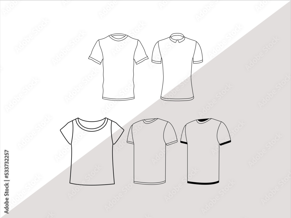 T-shirt Outline svg, T Shirt Template SVG, Tshirt vector outline svg ...